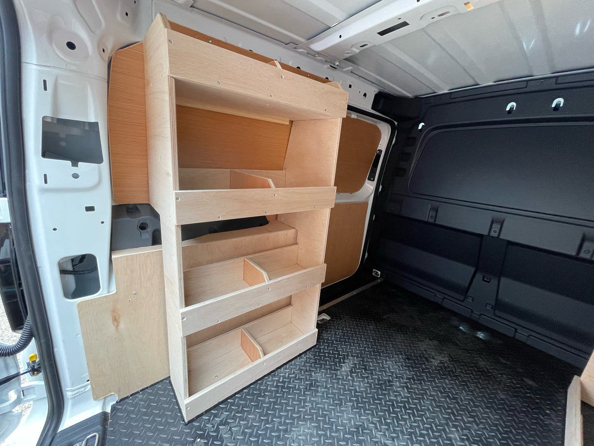 Volkswagen Caddy 2021 Onwards Passenger side 8 Comp Plywood Rack, PR10 ...