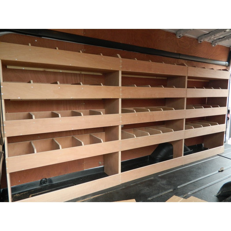 VW Crafter 2017 Onwards L4 (LWB) Driver Side 60 Compartment Rack, PR48 ...