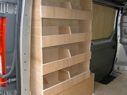 Vauxhall Vivaro L2 2019 Onwards Passenger Side 8 Compartment Ply Racki ...