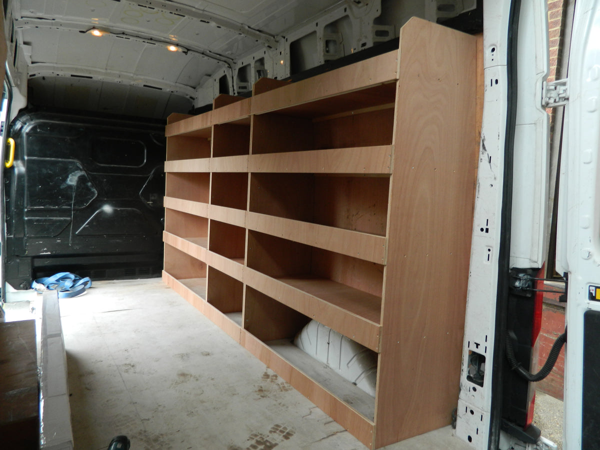 Mercedes Sprinter 2018 Onwards L3 H2 Driver Side Open 4 Shelved Rack ...